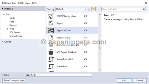 Implementing Rdlc Reports In Aspnet Mvc