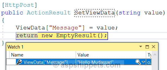 Set Viewdata Using Javascript Or Jquery In Aspnet Mvc