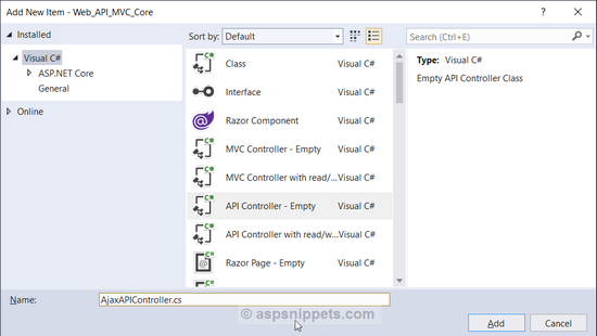 Aspnet Core Call Consume Web Api Using Javascript Xmlrequest Xhr And Ajax