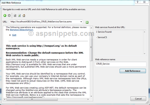Insert Data Into Database Using Web Service In Aspnet Using C And Vbnet