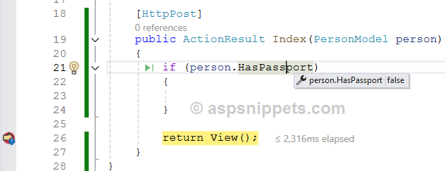 CheckBox Check Changed event in ASPNet MVC