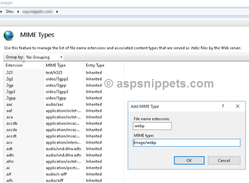 Iis Enable Display Of Webp Extension Images