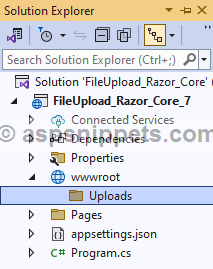 ASPNet Core Razor Pages Upload multiple files using HTML5 INPUT file