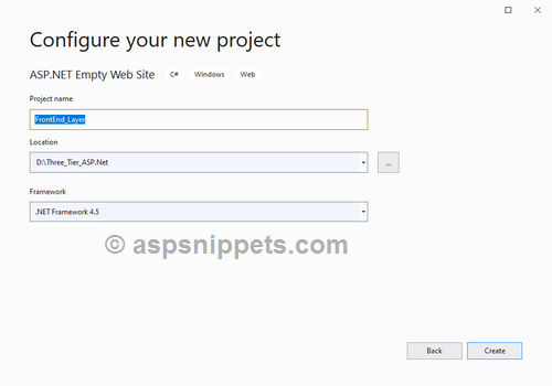 Implement Three Tier Architecture In Aspnet