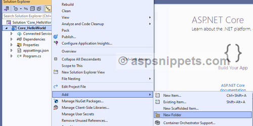 Aspnet Core 7 Razor Pages Hello World Tutorial With Sample Program Example