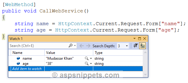 Using Formdata In Web Service With Xmlrequest Xhr Using Javascript In Aspnet