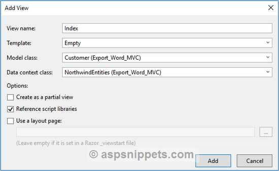 Convert Export Html To Word In Aspnet Mvc