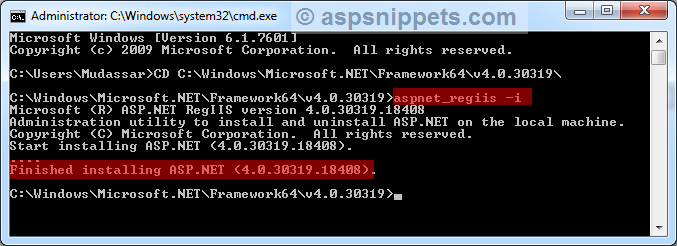 Installing And Registering Aspnet With Iis And Add Aspnet 40 Application Pool In Iis