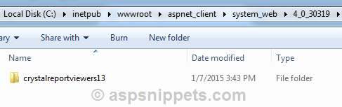 Crystal Reports Bobj is undefined and bobjisObject is not a function in Visual Studio 2012 and 2013