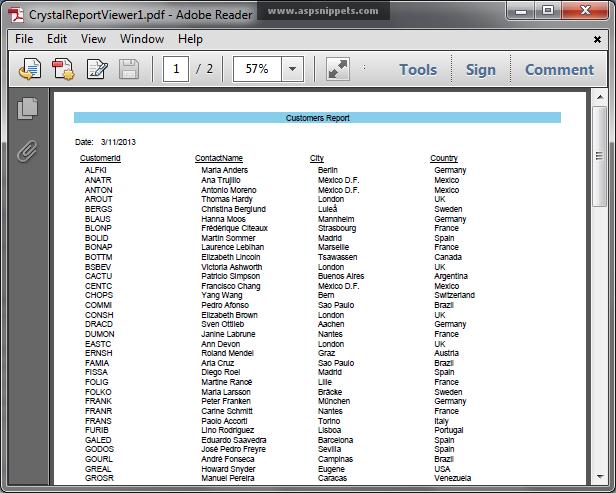 Aspnet Crystal Reports Export Error Failed To Export Using The Options