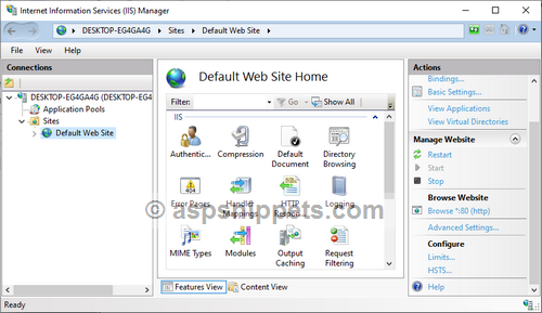 IIS Unrecognized attribute targetFramework