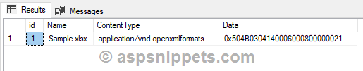 Download Excel File From Database In Aspnet