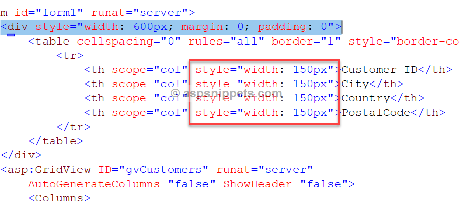 Create Aspnet Gridview With Fixed Header And Scrollable Body Using Jquery 1829