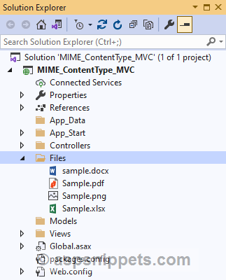 Get MIME Type Content Type of a File in ASPNet MVC