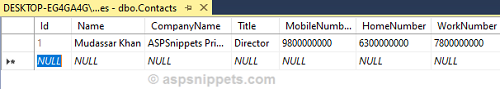 Create And Download Vcard Vcf File From Database In Aspnet