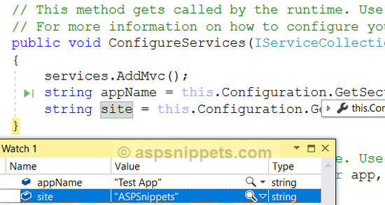 Net Core Read Get Value From Appsettingsjson Inside Startupcs