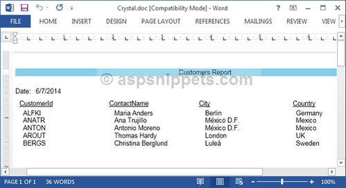 C Programming Tutorial8920128728 Aspnet Mvc Export Crystal Report To Word Excel Pdf And Csv