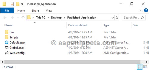 Publish web application in Visual Studio 2015