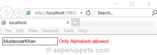 Perform Alphabet Validation Letters Using Onkeypress In Javascript