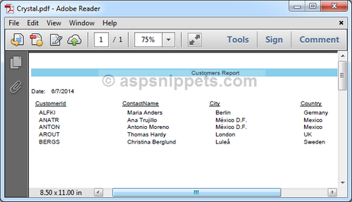 C Programming Tutorial8920128728 Aspnet Mvc Export Crystal Report To Word Excel Pdf And Csv