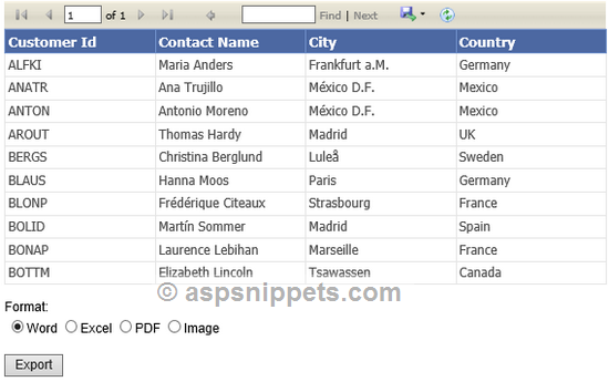 Export Rdlc Report To Excel Without Using Reportviewer In Aspnet With C And Vbnet