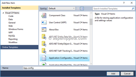 How To Store Save Connection String In Windows Application Windows Forms Using C And Vbnet