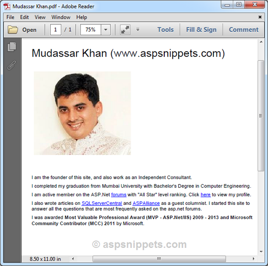 Convert Pdf File To Html In Aspnet Using C And Vbnet 7824