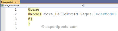 Aspnet Core 7 Razor Pages Hello World Tutorial With Sample Program Example