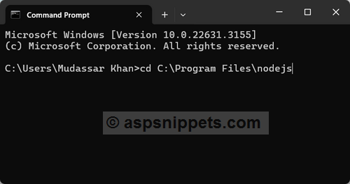 How To Install Angular Cli In Windows