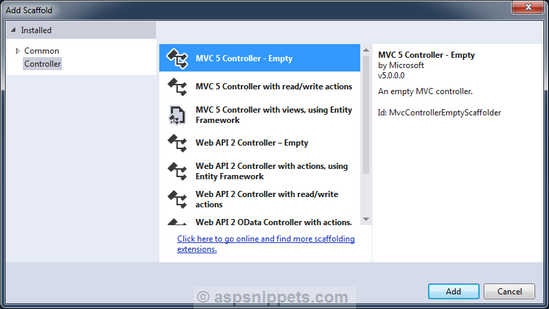 Aspnet Mvc Hello World Tutorial With Sample Program Example