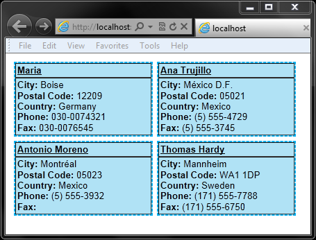 Populate ASPNet DataList by binding DataSet Client Side using jQuery AJAX